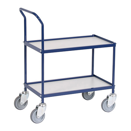 Transportwagen mit 2 Etagen Tragkraft 150kg, 4 Lenkrollen ...